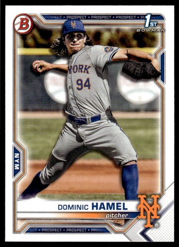 2021 Bowman Draft BD-60 Dominic Hamel New York Mets | eBay