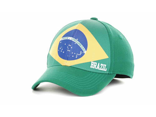 Brazil Olympic National Pride Top of the World Green Flex Fit Cap Hat ...