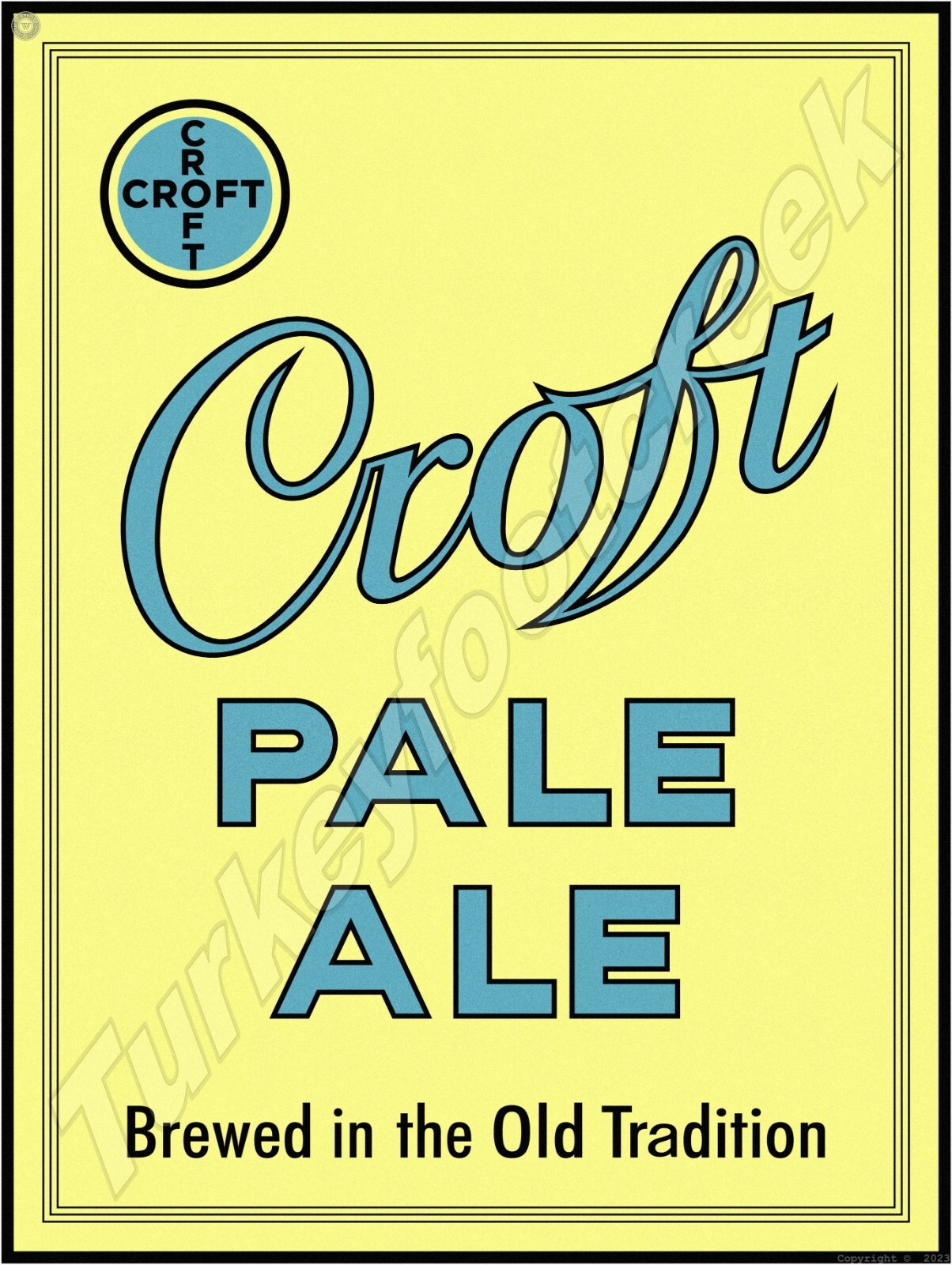 Croft Pale Ale Metal Sign 3 Sizes to Choose From | eBay