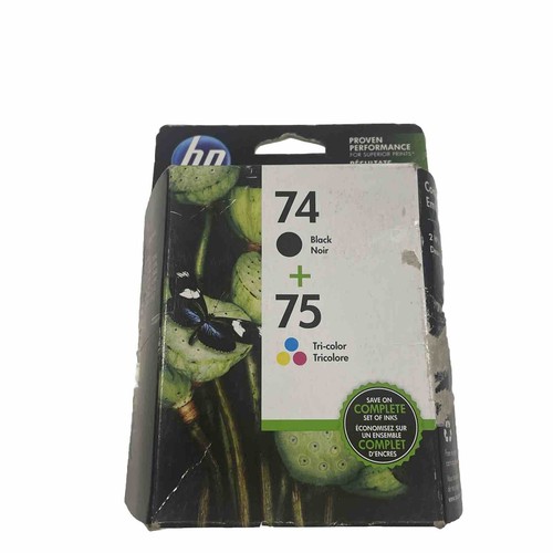 Genuine HP 74 75 Ink Cartridge Combo-for HP C4480 C4580 Printer-OEM INK ...