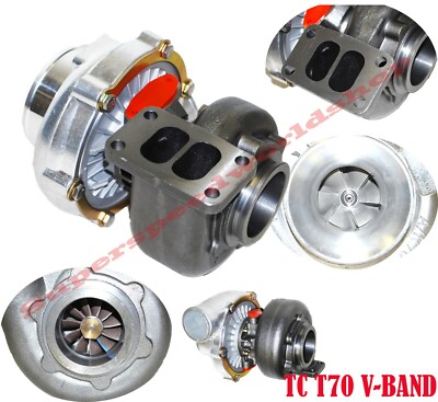T70 Turbocharger Turbo Charger Exhaust T3 V-Band fit Supra RX7 RX8 | eBay