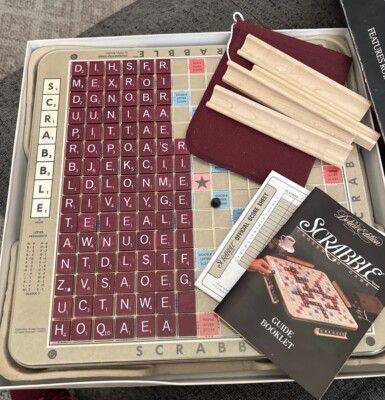 VTG1989 Deluxe Scrabble Turntable Game Complete in Pristine Condition ...