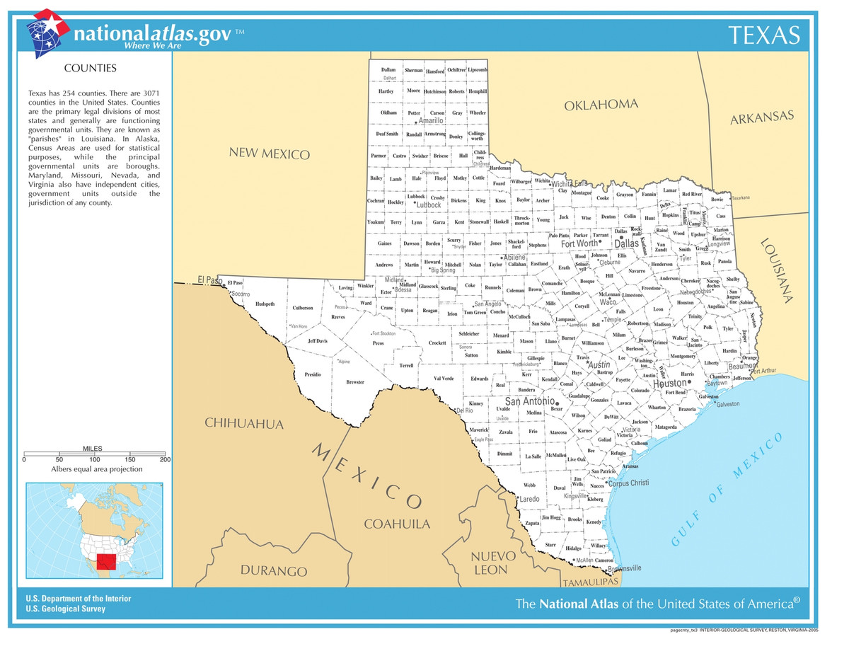 Texas Counties With Towns