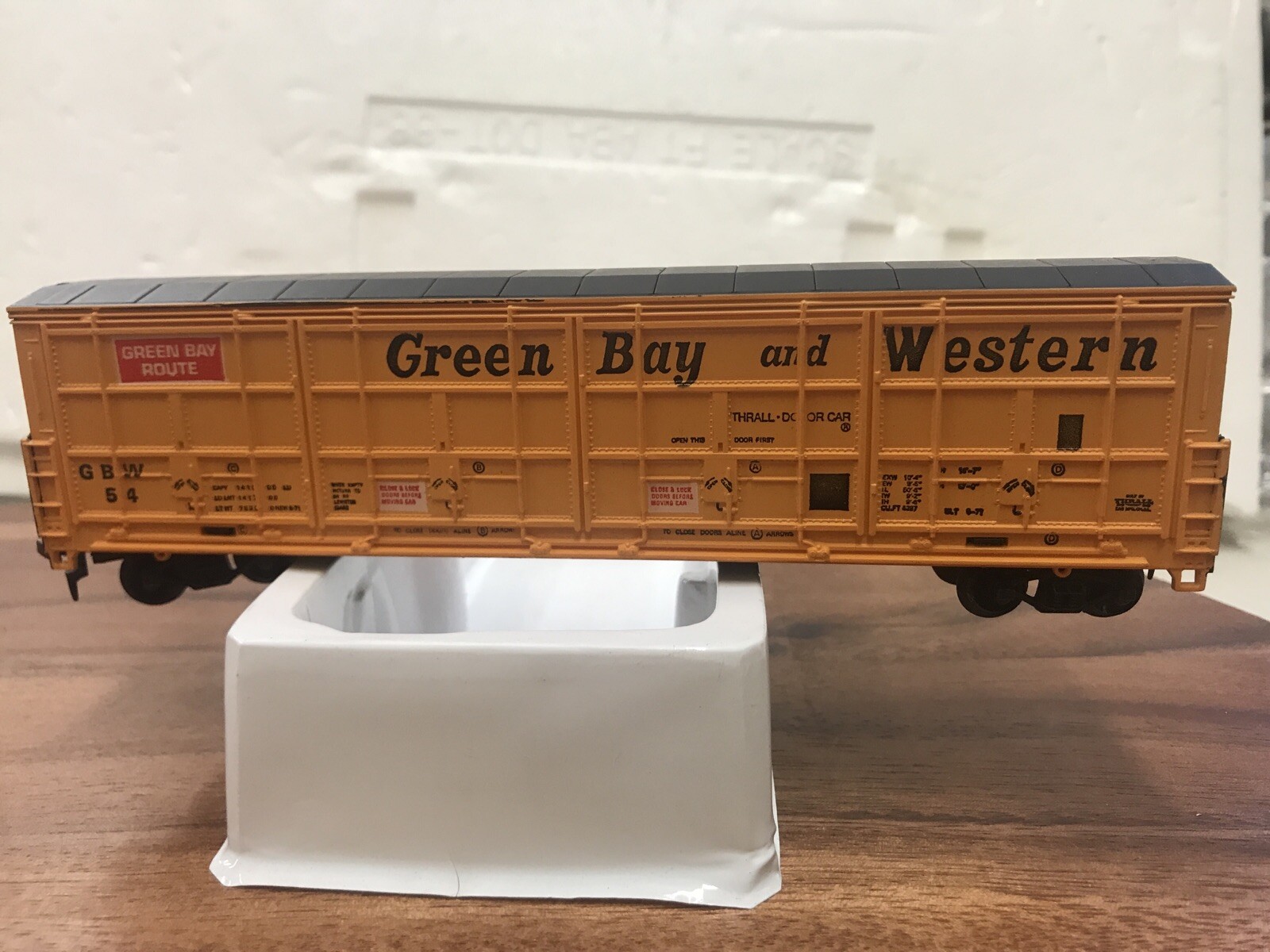 NIB LIFE-LIKE HO SCALE 50’ THRALL DOOR BOXCAR GBW 54 Green Bay and ...
