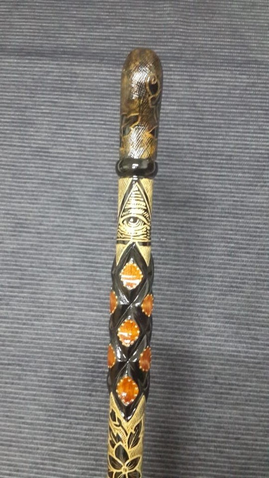 Handmade Freemasonry Wooden Walking Stick Cane, Masonic, Freemason ...