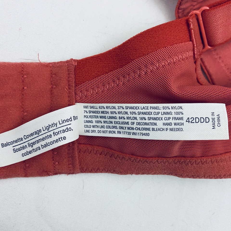 Women's Plus Size Lightly Lined Balconette Bra Auden 42DD,44C,44D,46C-D ...