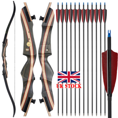 62" Takedown Recurve Bow 20lbs-50lbs Right Hand Bow Archery Hunting ...