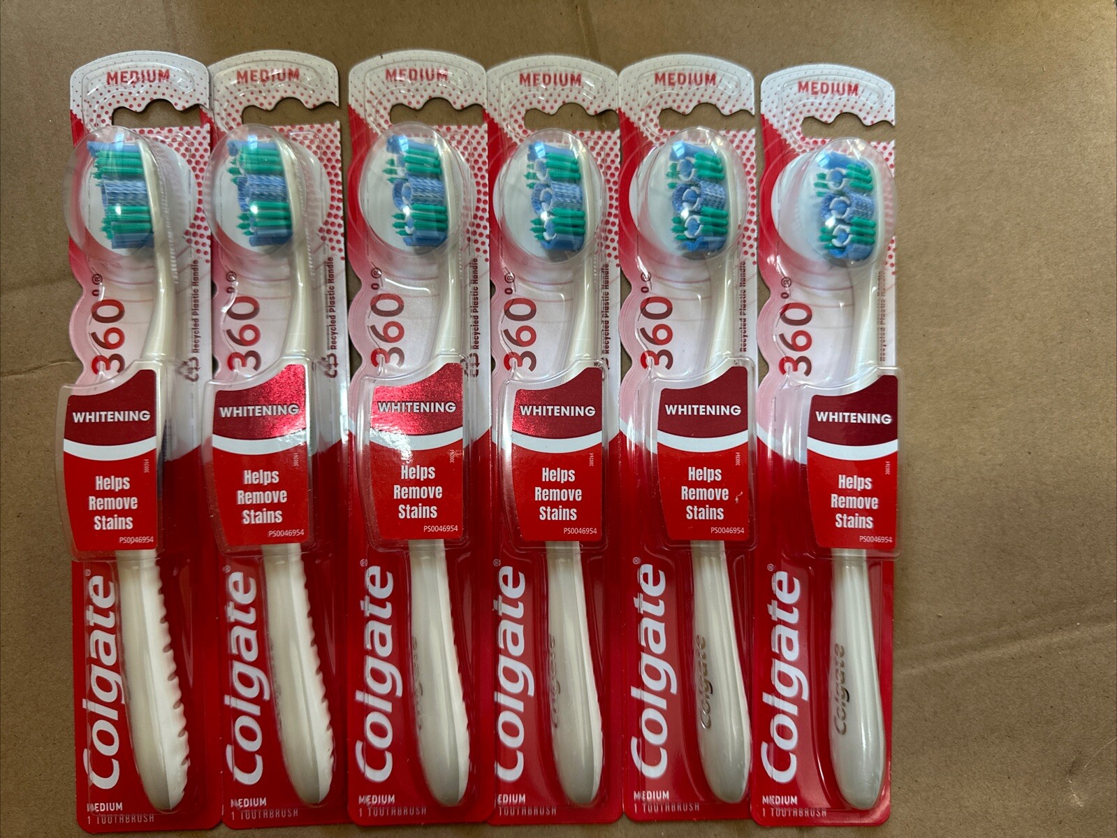 18 Pack Colgate 360 Optic White Toothbrushes ~ Medium Bristles ~ FAST ...