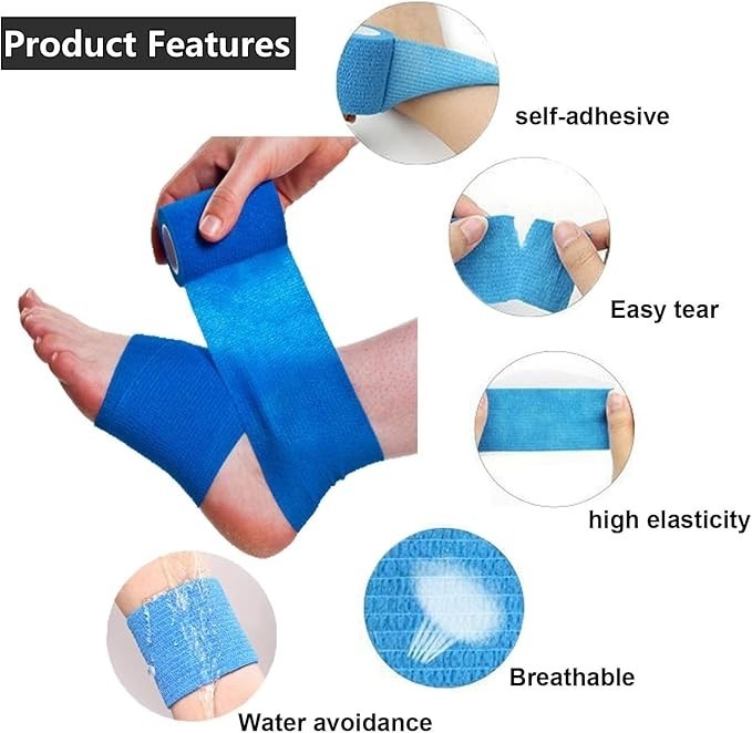 15/30/45pcs Self Adhesive Bandage Breathable Cohesive Bandage Wrap ...