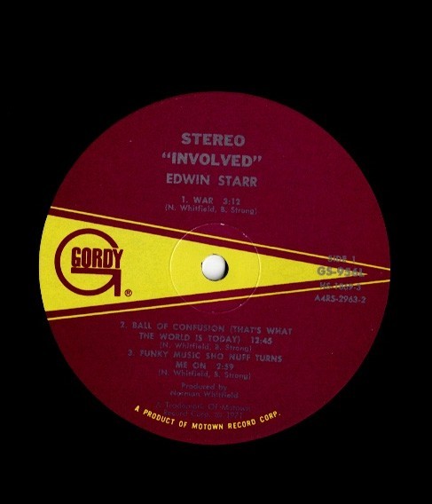 EDWIN STARR involved U.S GORDY LP GS-956_original 1971 MOTOWN FUNK ...
