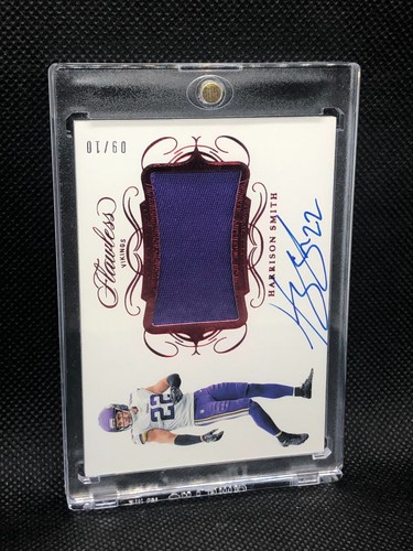 Harrison Smith 2019 Panini Flawless Patch Autographs Ruby #d /10 Rare ...