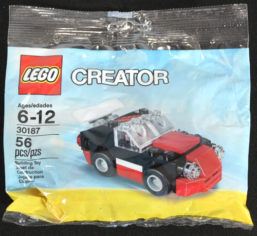2014 LEGO Creator Black White Red Sports Car 30187 56 pcs 2014 Polybag ...