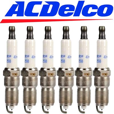 6 CHEVROLET GMC SPARK PLUGS ACDelco 41-993 Iridium Spark Plugs 19256067 ...