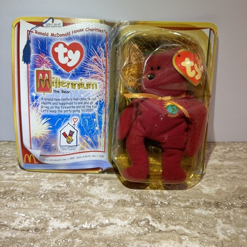 Ty Ronald McDonald House Millennium the bear beanie babies 1999 Damaged ...