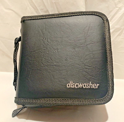 DISCWASHER CD/DVD Zippered Portable Case, Holds 48 Discs W/ Handle | eBay
