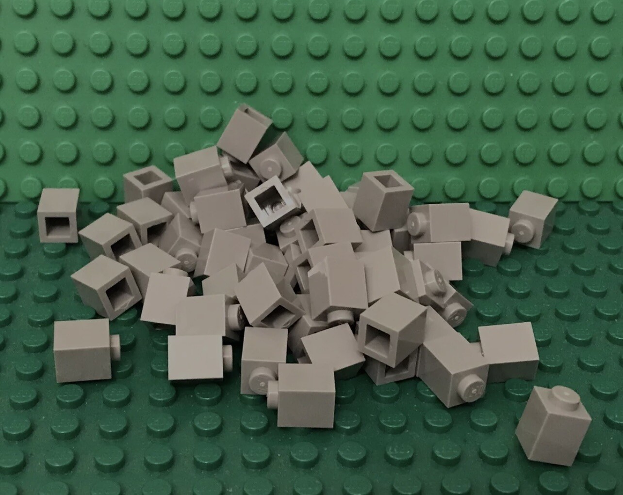 Lego 50 Light Bluish Gray 1x1 Brick / Medium Stone Gray Bricks / City ...