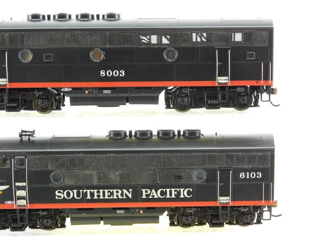 HO Athearn Genesis F3a & F3b Southern Pacific SP Black Widow 6103 8003 ...