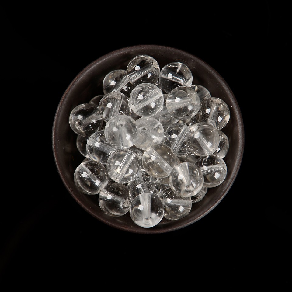 Clear Quartz Smooth Round Beads Size 4mm 6mm 8mm 10mm 12mm 14mm 15.5 ...