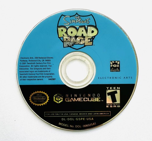 The Simpsons Road Rage (Nintendo GameCube, 2001) DISC ONLY TESTED AND ...