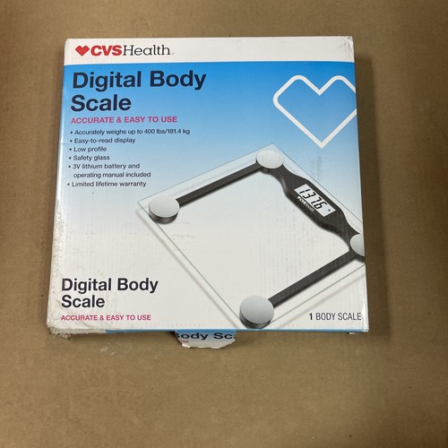 CVS HEALTH DIGITAL BODY SCALE UP TO 400 LBS 050428346662 | eBay