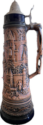 22" GERZ SEIT 1862 - 4L Vintage Beer Stein - Exquisite Condition! | eBay
