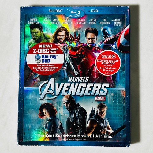 The Avengers - Blu-Ray + DVD - Marvel - Slip Cover - Iron Man Thor Hulk ...