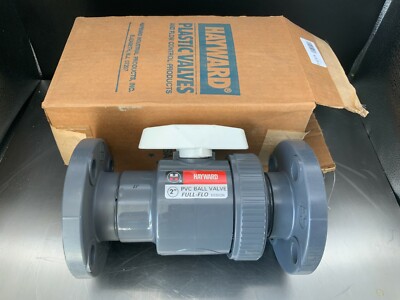 Hayward BV10200F Full-Flo PVC Ball Valve 2" Flange Type , Schedule 80 ...
