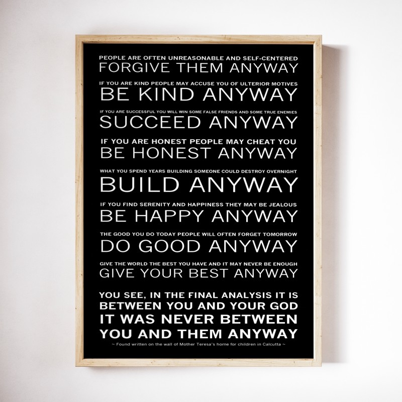 Motivational Prints Funny Quote Poster Modern Inspirational Minimalist ...