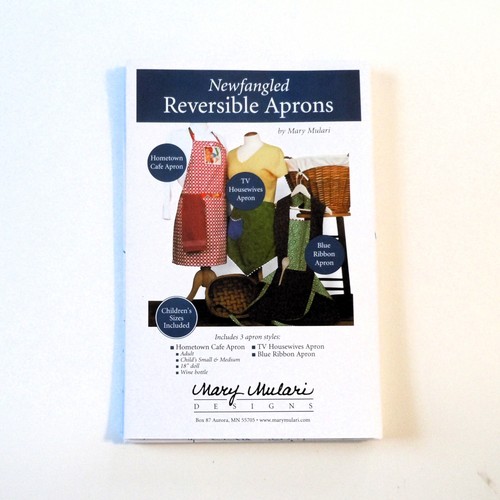 Apron Pattern Newfangled Reversible Aprons by Mary Mulari Designs | eBay
