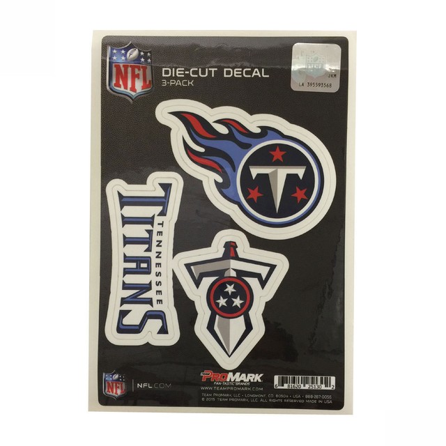Tennessee Titans Set of 3 Die Cut Decal Stickers Sword Logo NFL for ...