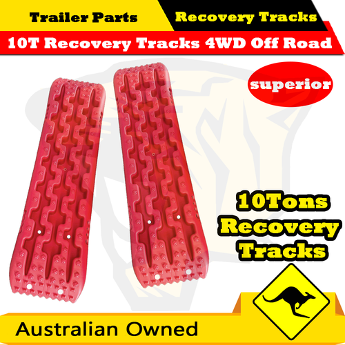 Red 10T Recovery Tracks 4WD Off Road 4x4 Sand Snow Track 10Tons Max ...