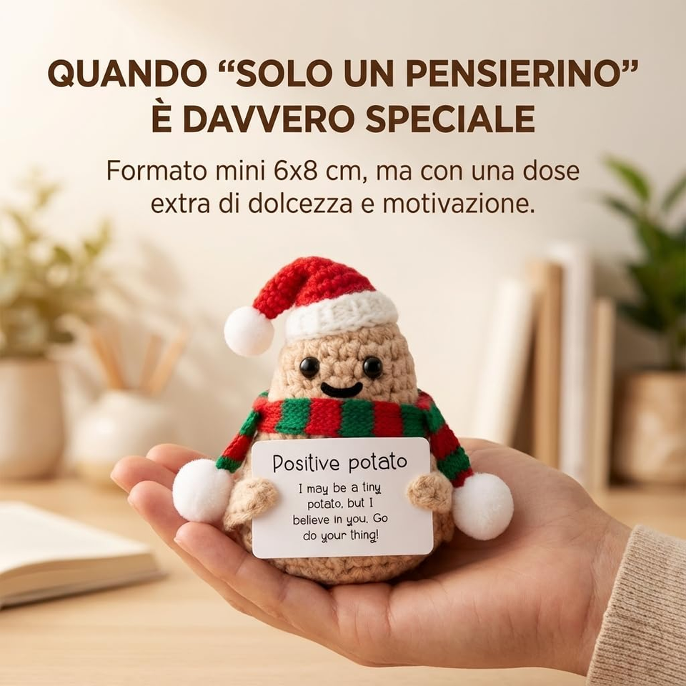 Positive Potato Idea Regalo Natale | Mini Peluche - Regalo Originale ...