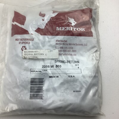 Meritor 2258 W 803 Return Spring 2258W803 Bag of 4 New | eBay