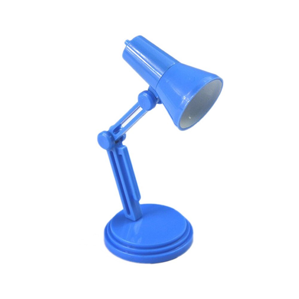 LED Book Light Desk Lamp Turntable 4.5V Bulb Lighting Plastic Lampshade ...