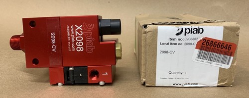 Piab 2098-CV Vacuum Check Valve X2098 Vactrap VT1 COAX Vacustat ...