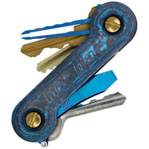 Keybar CF-CAMO-BLU Blue Camo Carbon Fiber Construction Key Organizer ...