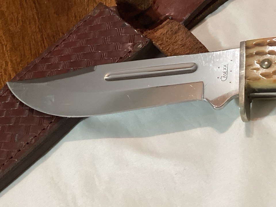 Case Bone handle Slab SIde Hunter Knife, 9-3/8" used one, 2005 | eBay