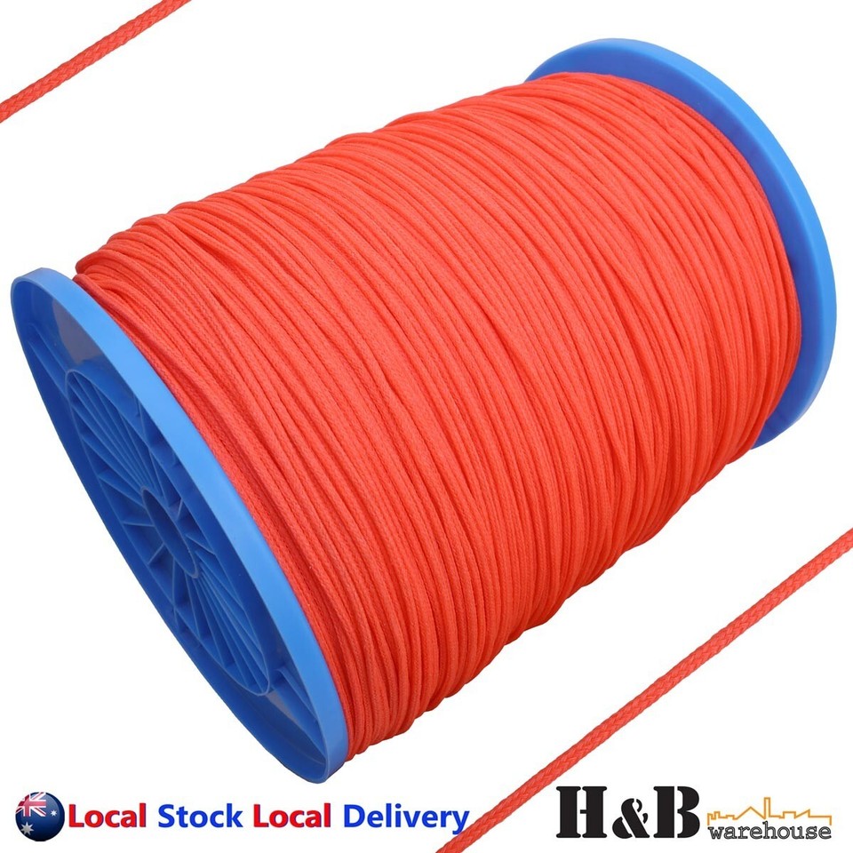 Telstra Rope PP Mono Braid Orange 3mm 1000M Cable Hauling Rope NBN BS ...