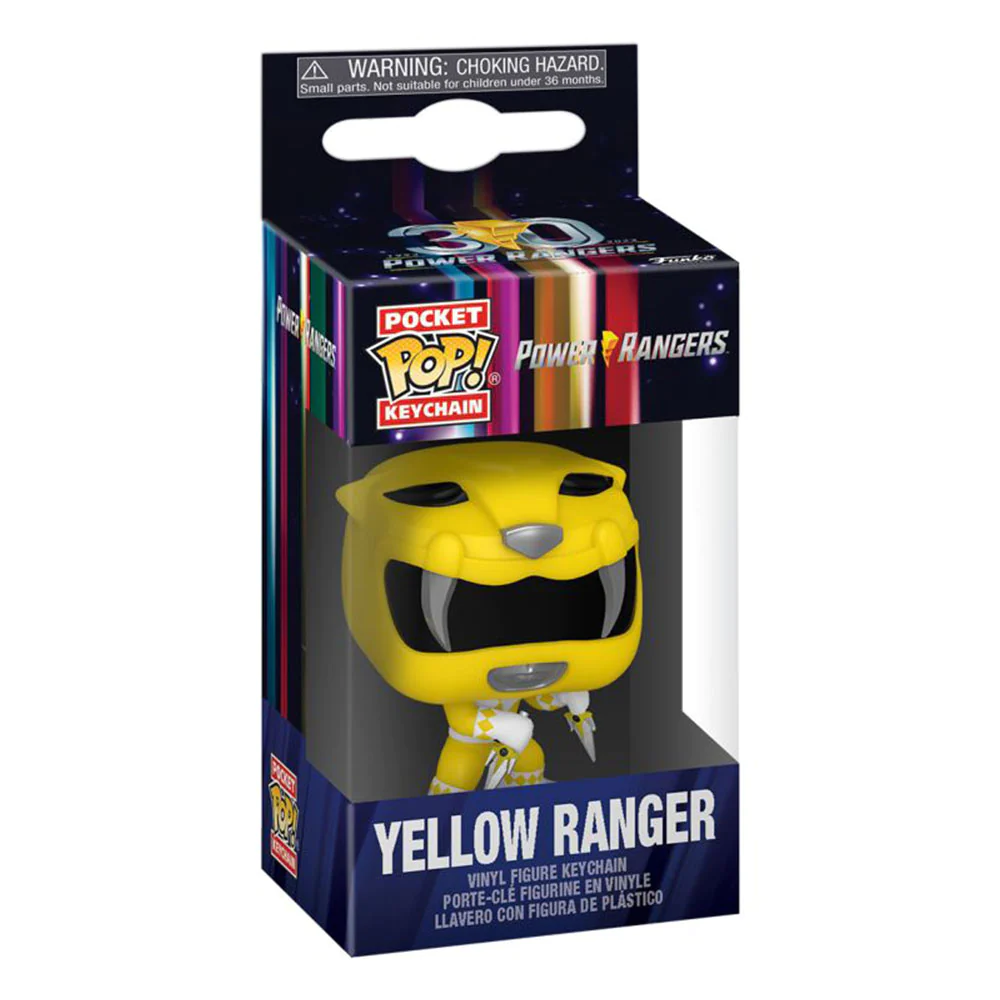 Funko Pop Power Rangers 30th Anniversary Yellow Ranger Vinyl Keychain ...