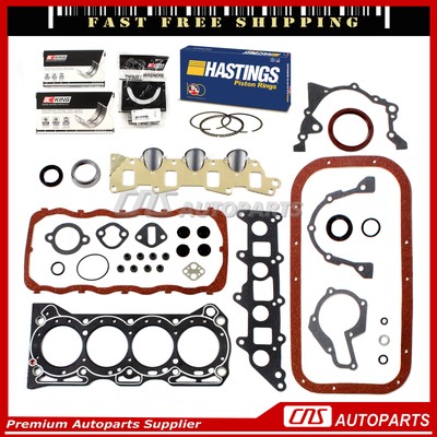Fits 86-95 1.3L Suzuki Swift Samurai Sidekick Full Gasket Set+Bearing ...