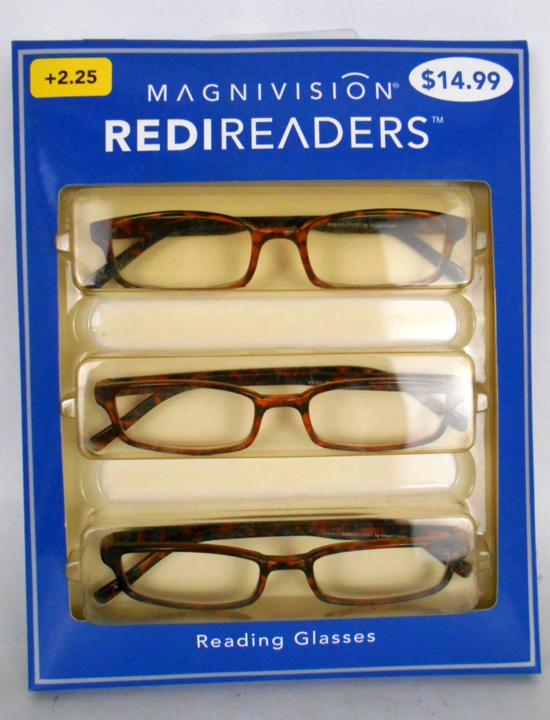 3 READING GLASSES REDI READERS by MAGNIVION +2.25 | eBay