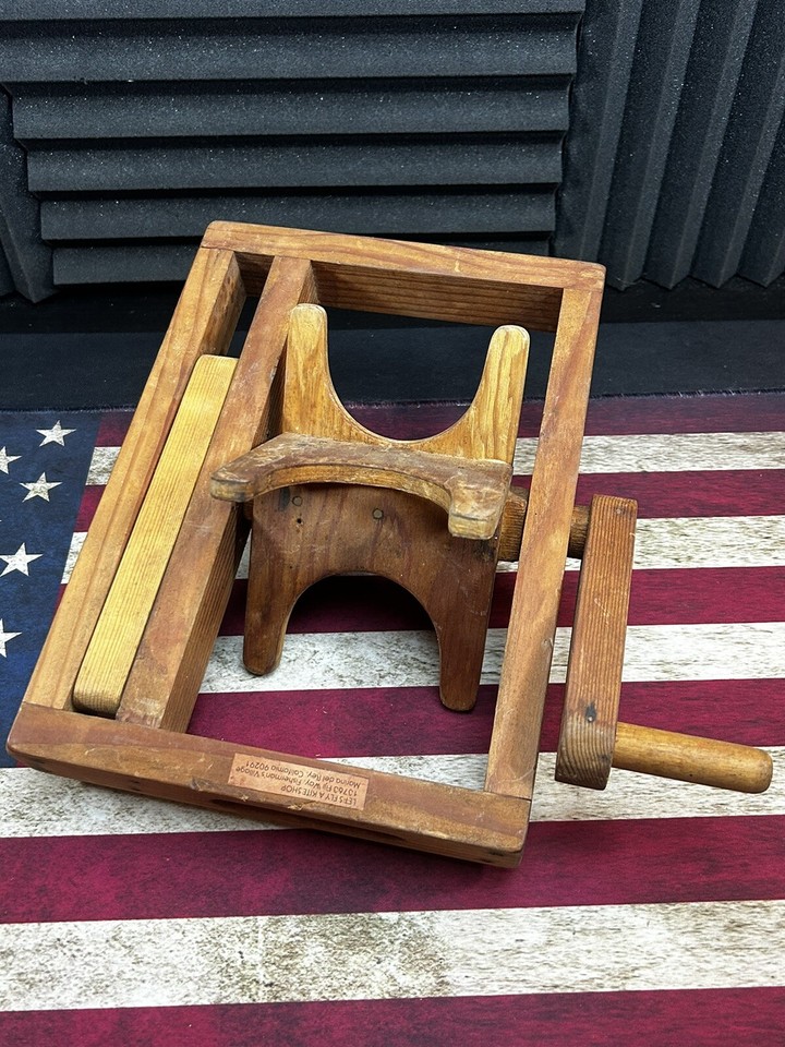 Vintage Primitive Wood Kite Hand Reel Cord String Winder LOOK! | eBay