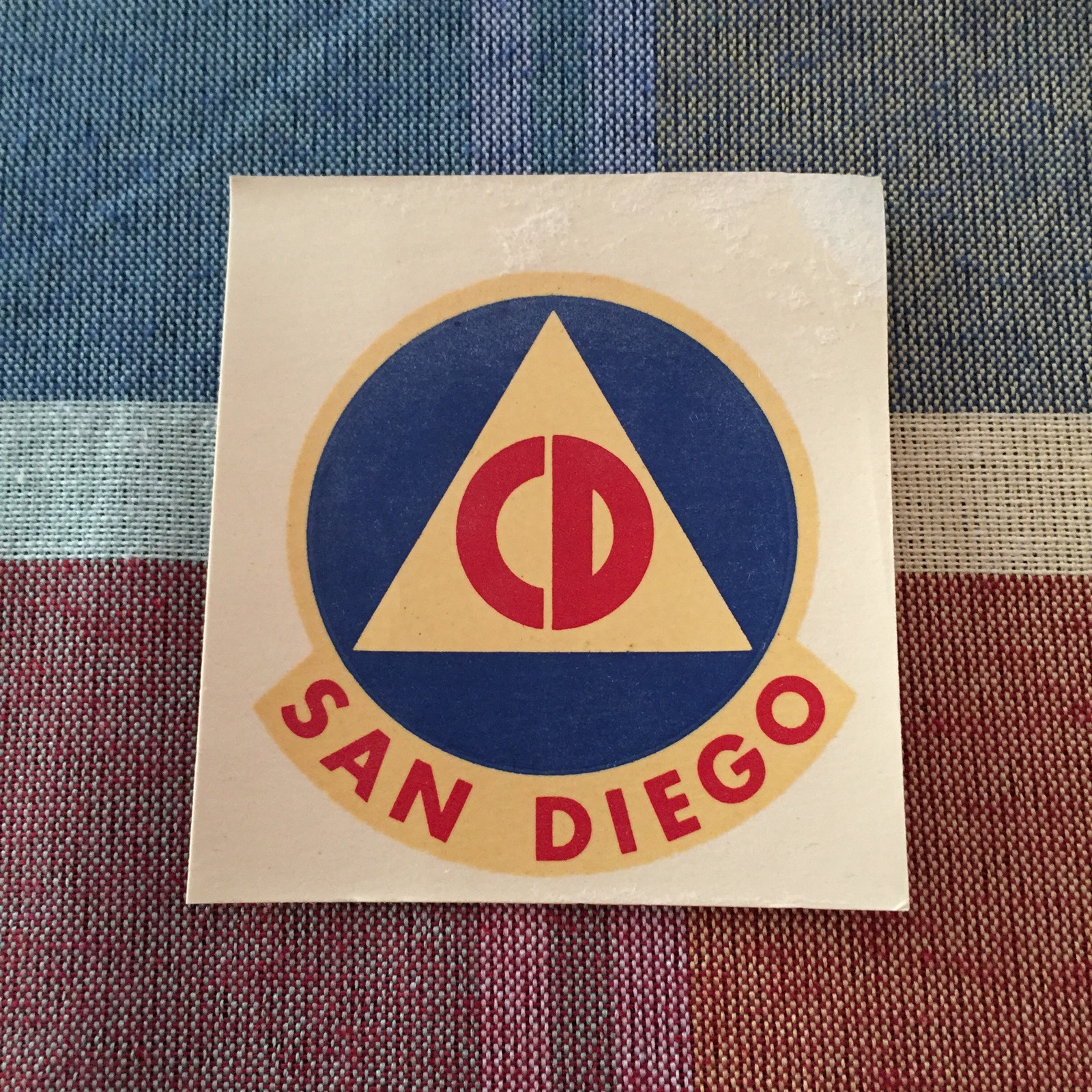 4 - Civil Defense decals from San Diego - waterslide stickers | eBay