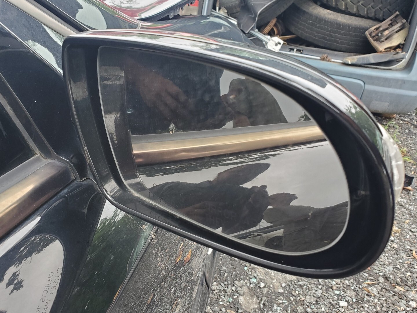 MERCEDES R230 SL500 SL55 RIGHT PASSENGER DOOR MIRROR GLASS LIGHT LAMP ...
