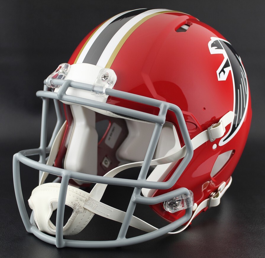 ATLANTA FALCONS NFL Full Size REPLICA Throwback Football Helmet | eBay