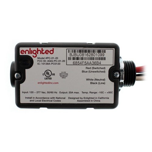 ENLIGHTED LIGHTING PC-01-20 MAX-PLUG LOAD CONTROLLER, 120/277V, 20A, 4 ...