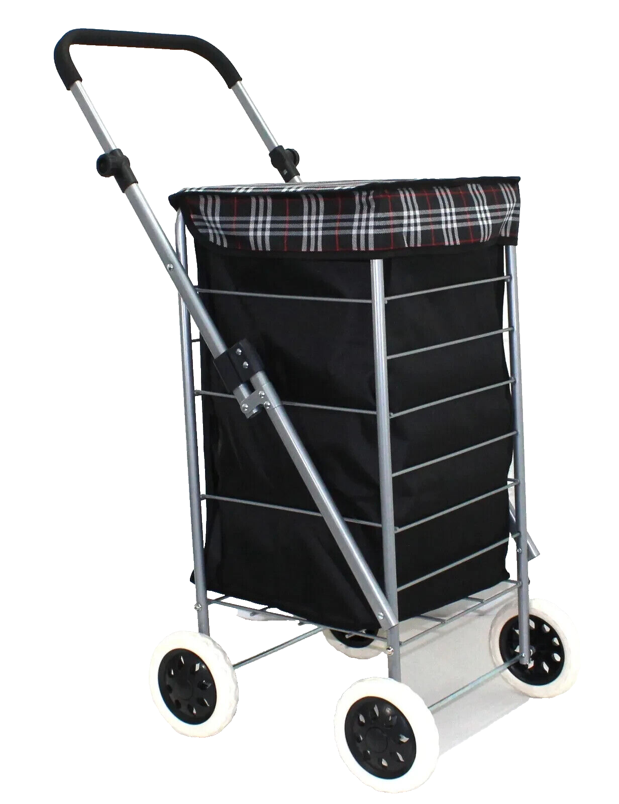 NEW! 4 Wheel Folding Shopping Trolley Mobility Trolley Bag Cart Market ...