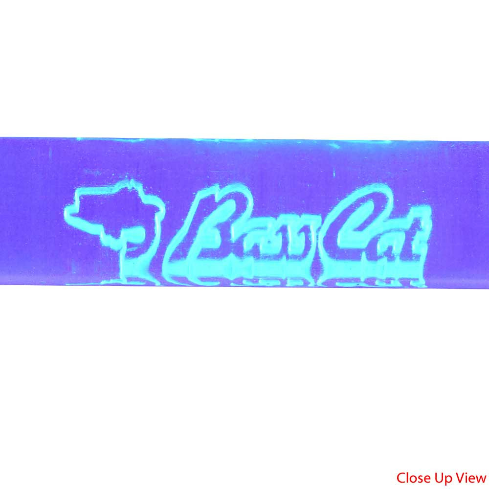 Bass Cat Boat Illuminated Handrail | Blue 1 1/4 x 16 1/4 Inch w/ Logo ...