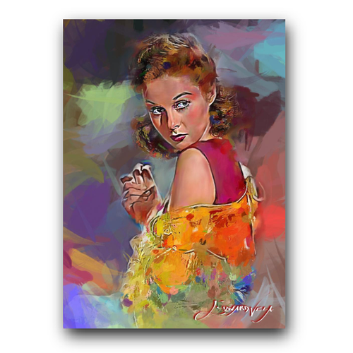 Susan Hayward #5 Art Card Limited 35/50 Edward Vela Signed (Celebrities ...