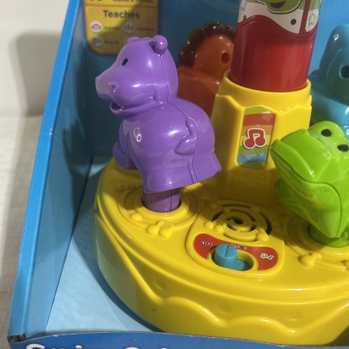 NEW Vtech Spin & Learn Color Carousel Merry-Go-Round Hippo Gator ...